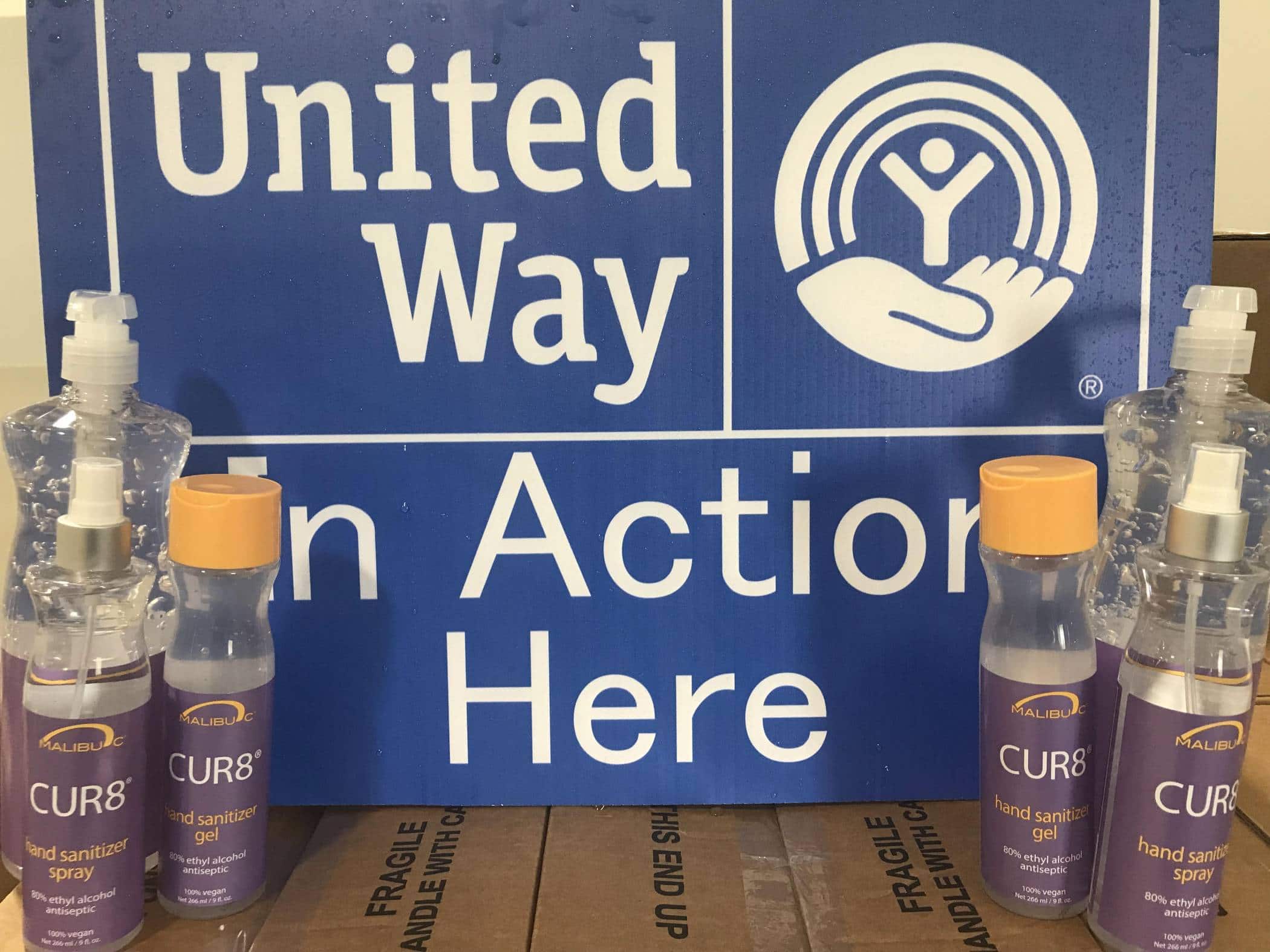 United Way Distributes Donated Hand Sanitizer To Local Nonprofits